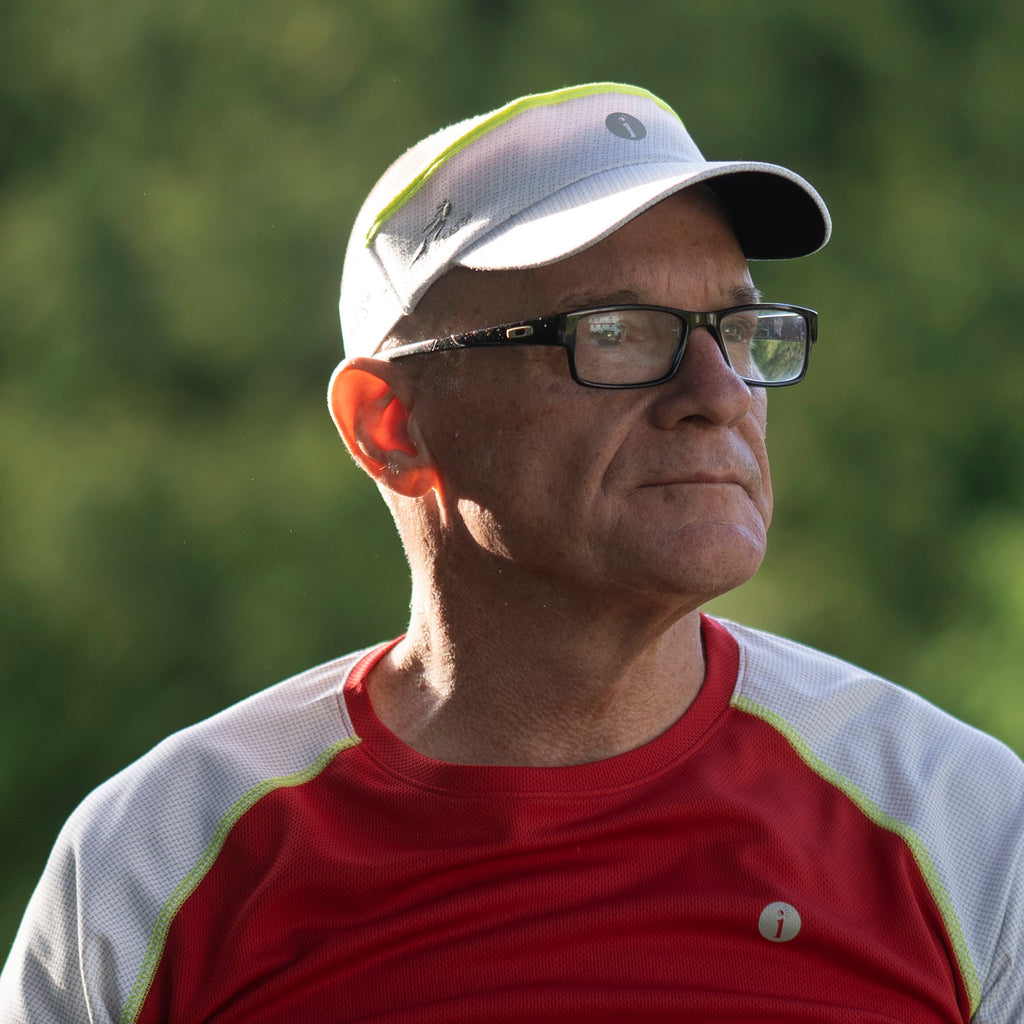 illumiNITE Reflective SuperVisor in White/Flo Lime