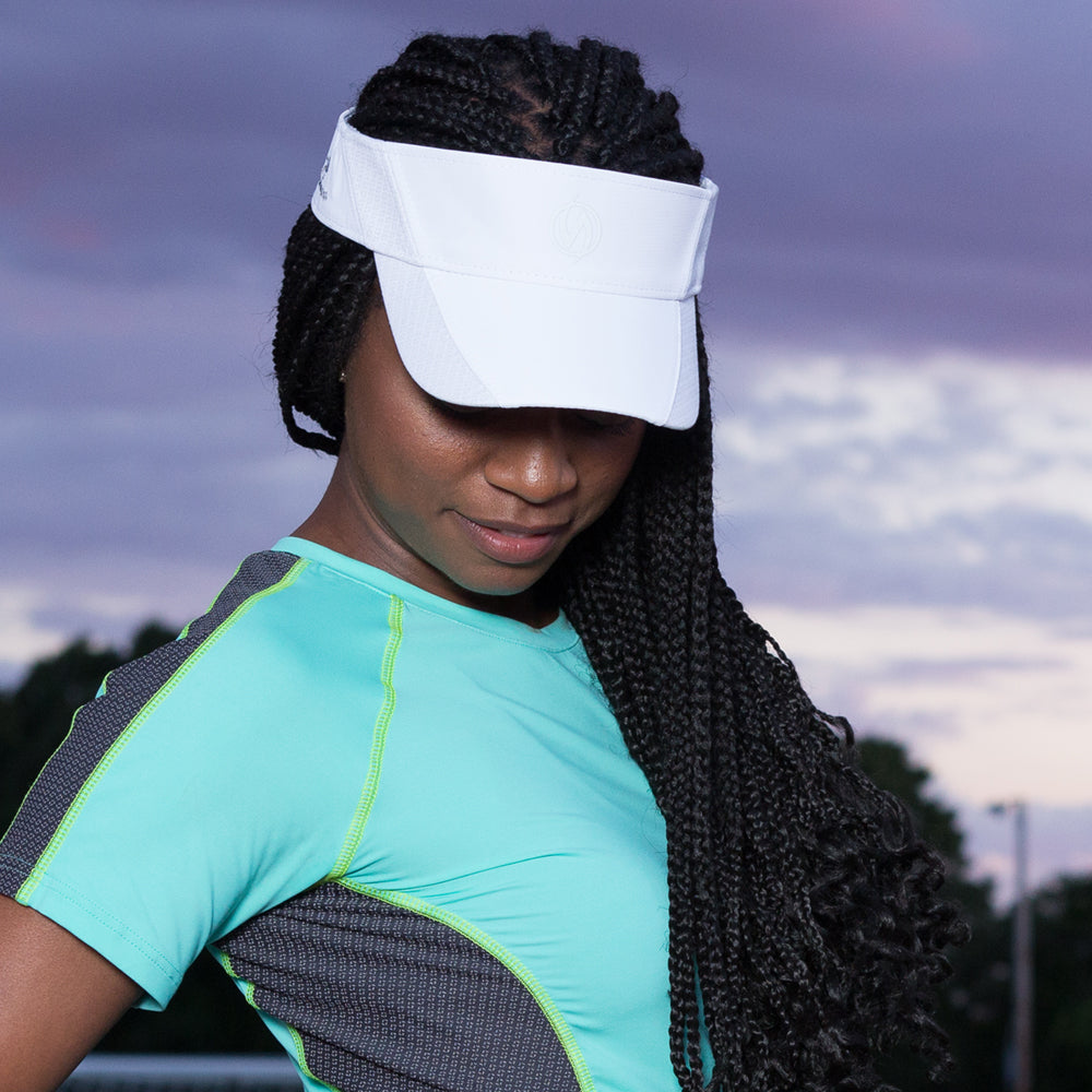 illumiNITE Reflective UltraVisor in White Firenz