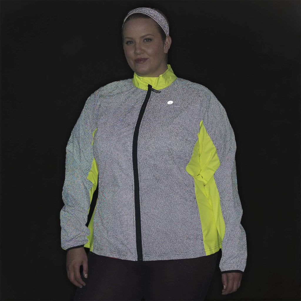 Jamestown Women's Reflective Jacket in Flo Lime | illumiNITE