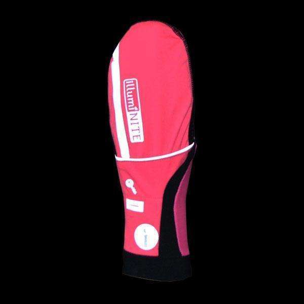 illumiNITE Reflective Unisex Velocity Mitten in Hot Pink