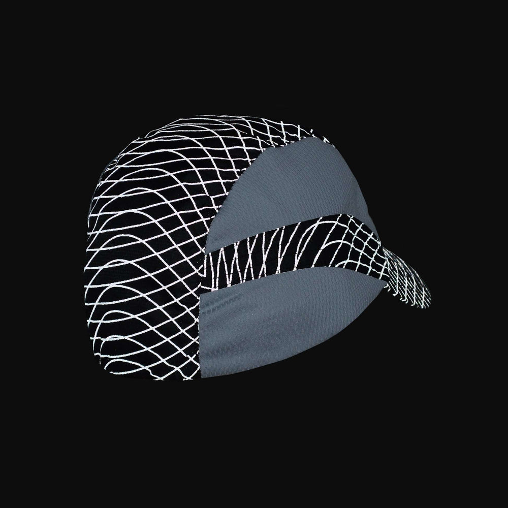 Unisex Reflective Vista Cap in Black Swirl | illumiNITE
